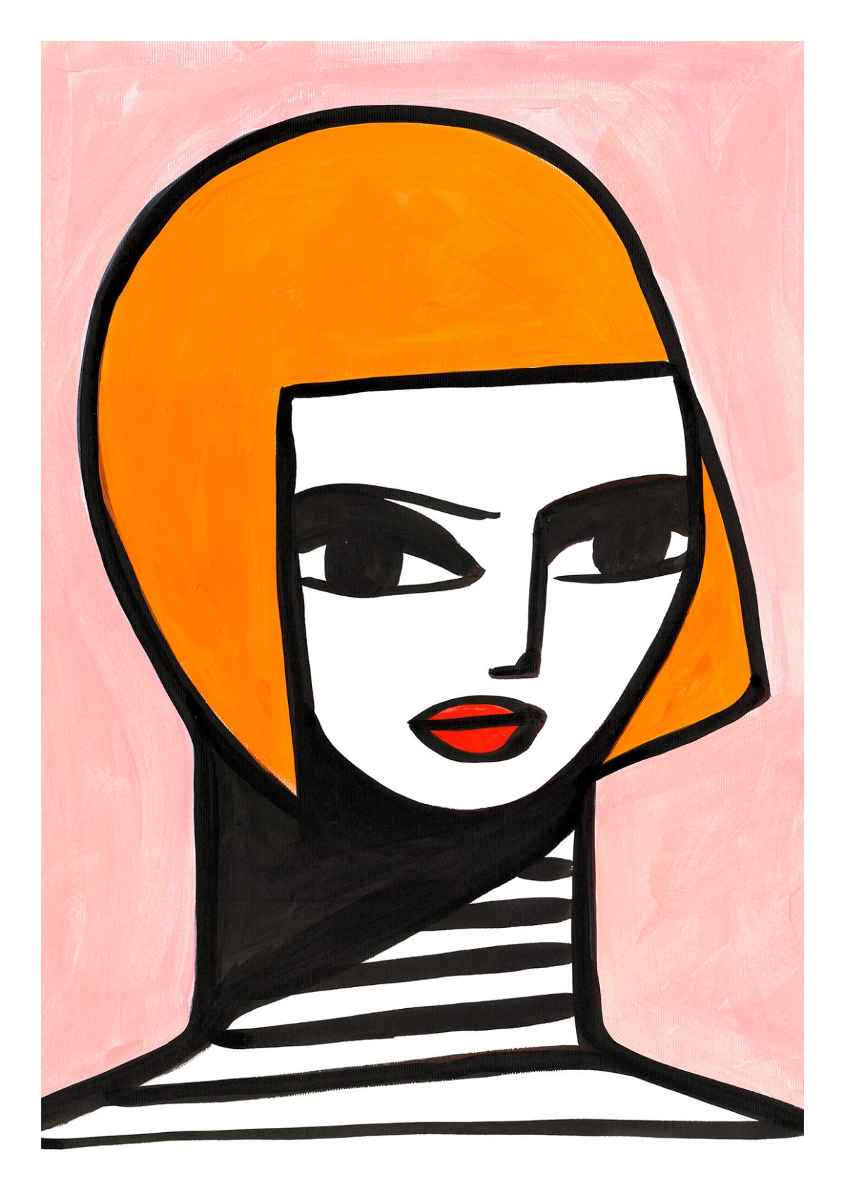 Girl In Orange Bob Margo McDaid girl-in-orange-bob-margo-mcdaid